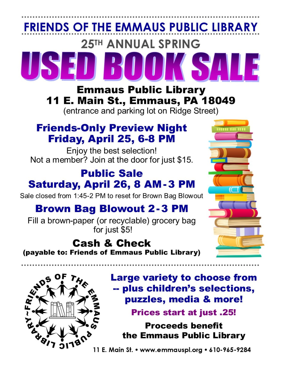 Friends of EPL Book Sale - Emmaus Public Library